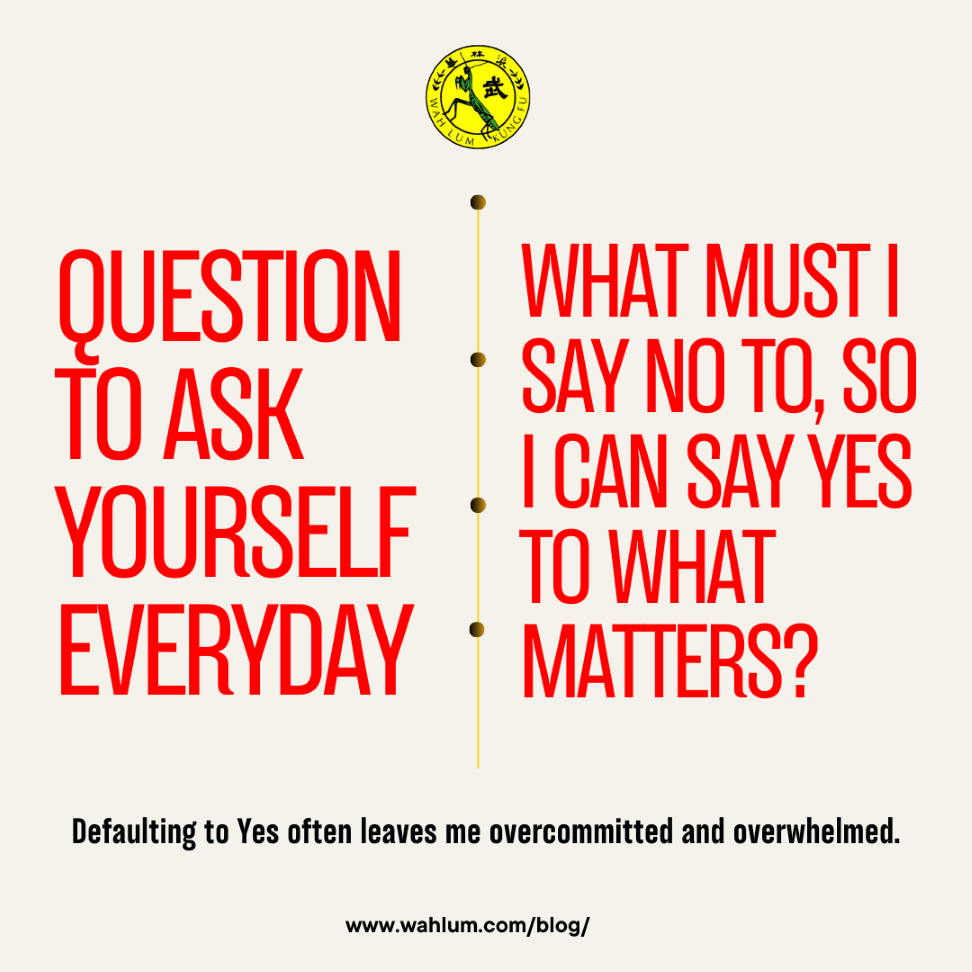 Question To Ask Yourself Everyday - WAH LUM®